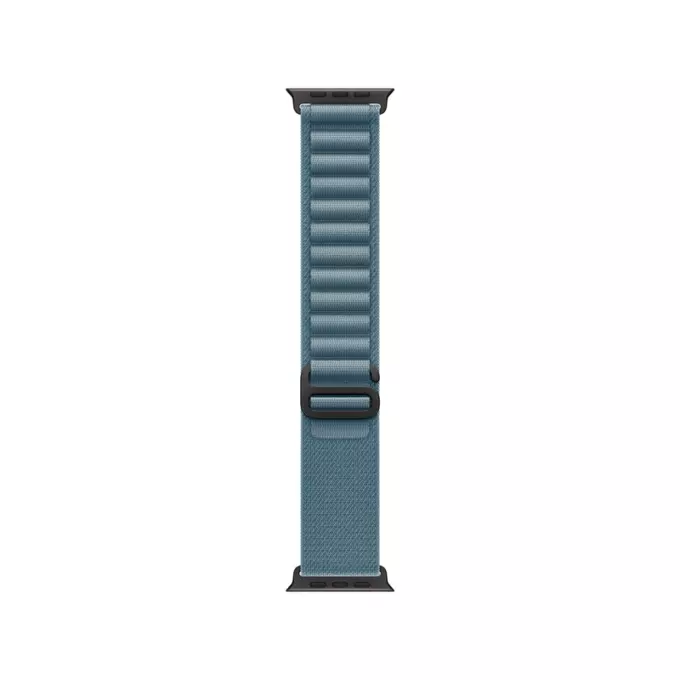 Apple Watch Ultra 3 49mm Black Titanium Case with Light Blue Alpine ...